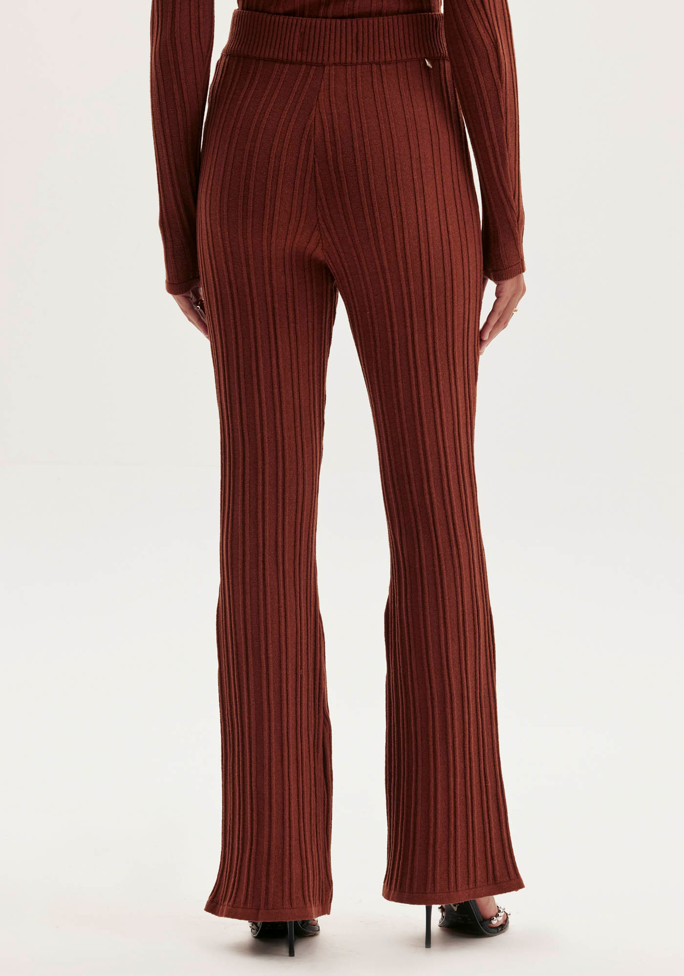 Calca Tricot Flare Cintura Alta - Amarante do Brasil